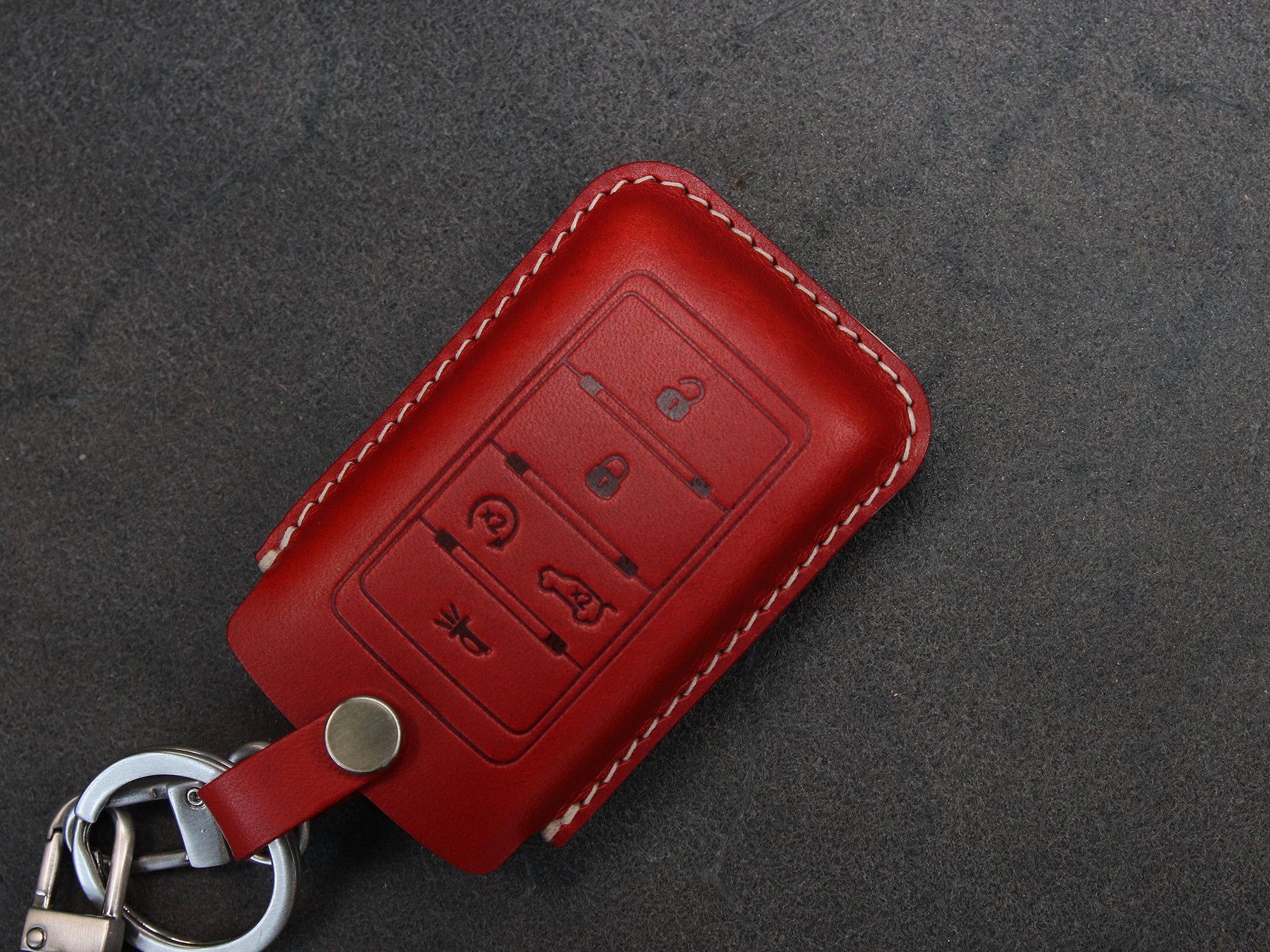 Leather Jeep Key Fob Cover Cases Online Leather Brut tagged Jeep