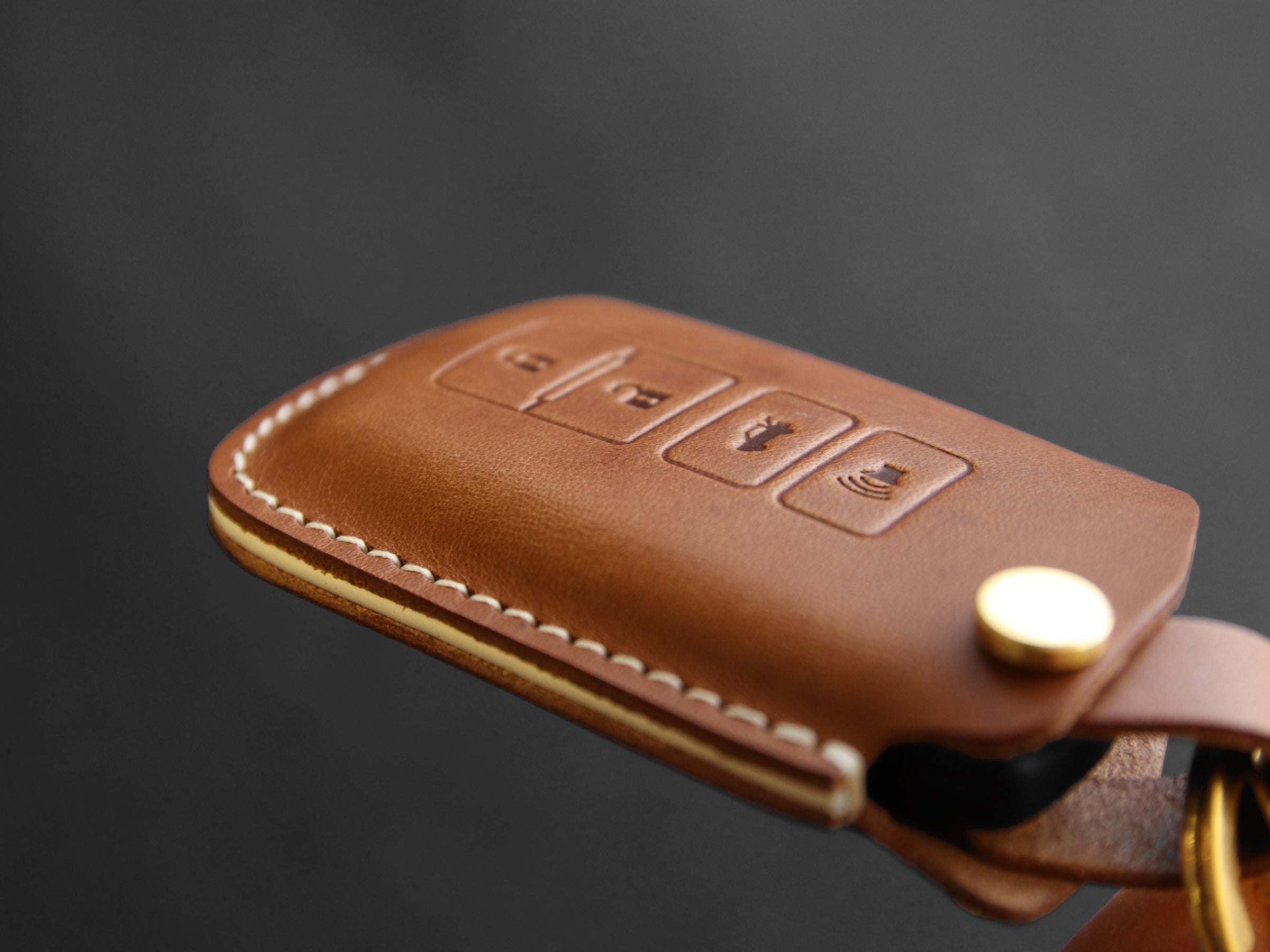 Leather Key Fob Cover – Premium Handmade Protection – Leather Brut
