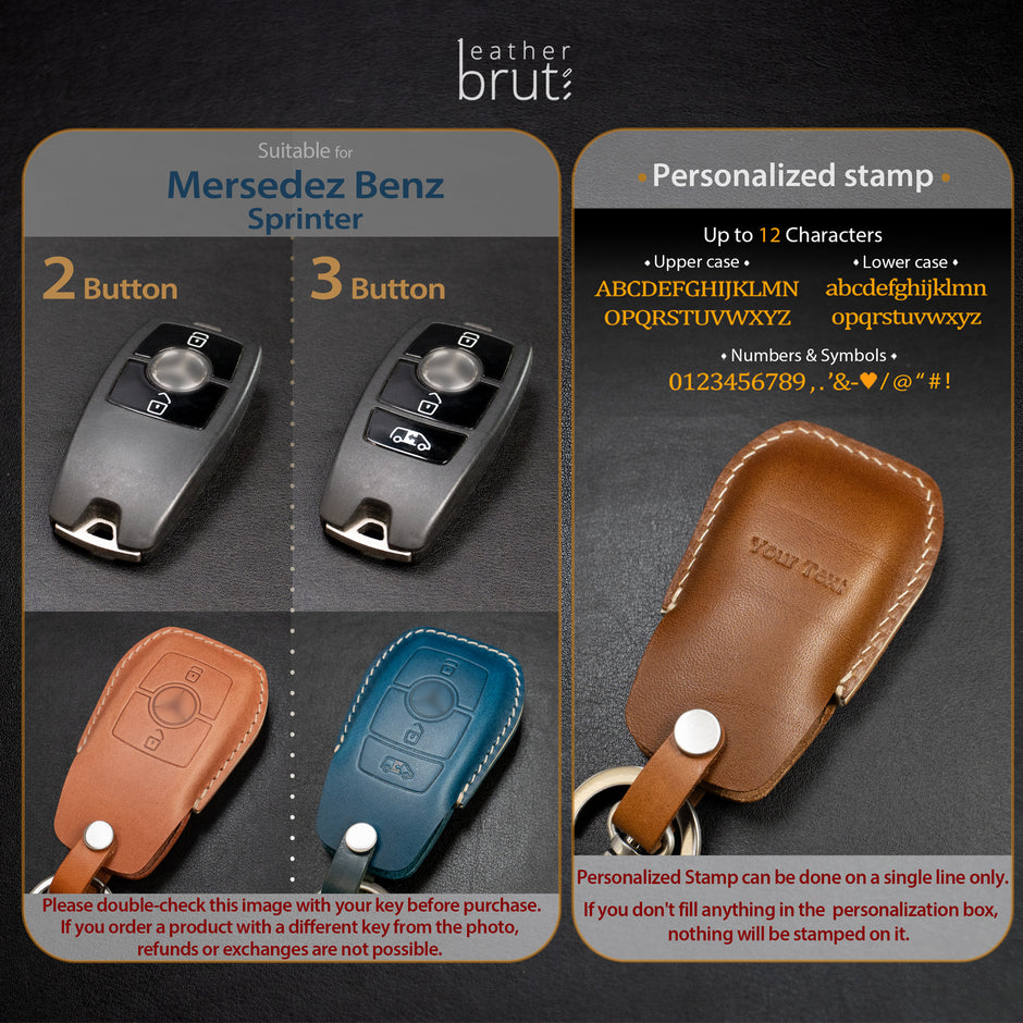 Mercedes Benz Key Fob Leather Cover Case | Mercedes Benz Key Cover ...