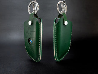 Leather Key Fob Case Fits BMW 425i/430i/225i/M240i/i3/i4 - Leather Brut