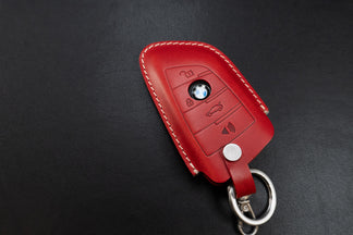 Leather Key Fob Case Fits BMW 425i/430i/225i/M240i/i3/i4 - Leather Brut