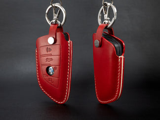 Leather Key Fob Case Fits BMW 425i/430i/225i/M240i/i3/i4 - Leather Brut